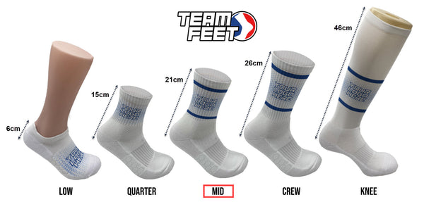Koonibba Netball Club - MID - Team Feet Socks 🧦