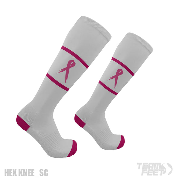 Breast Cancer Socks - KNEE - Team Feet Socks 🧦