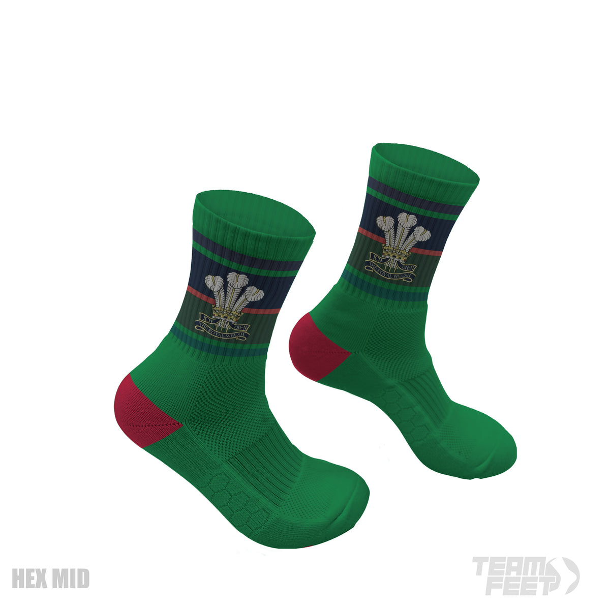 Royal Welsh - MID - Customizable Team Socks | Team Feet - Team Feet Socks 🧦