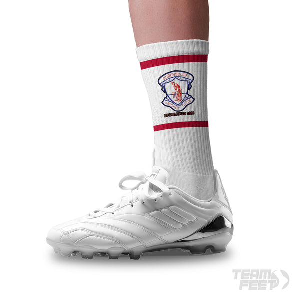 Queenscliff Cricket Club - Grip Crew - Team Feet Socks 🧦