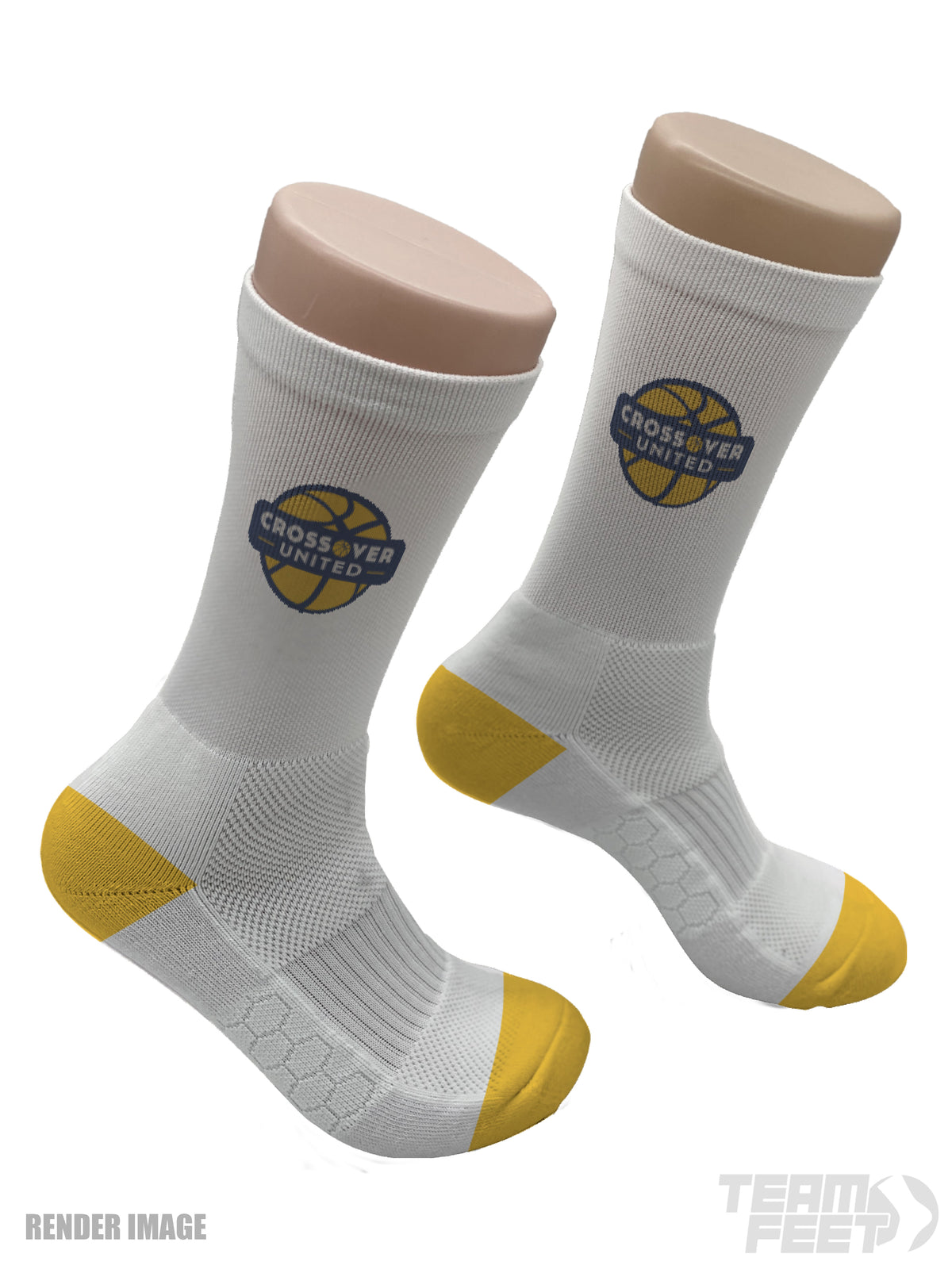 Crossover - CREW - Customizable Team Socks | Team Feet - Team Feet Socks 🧦