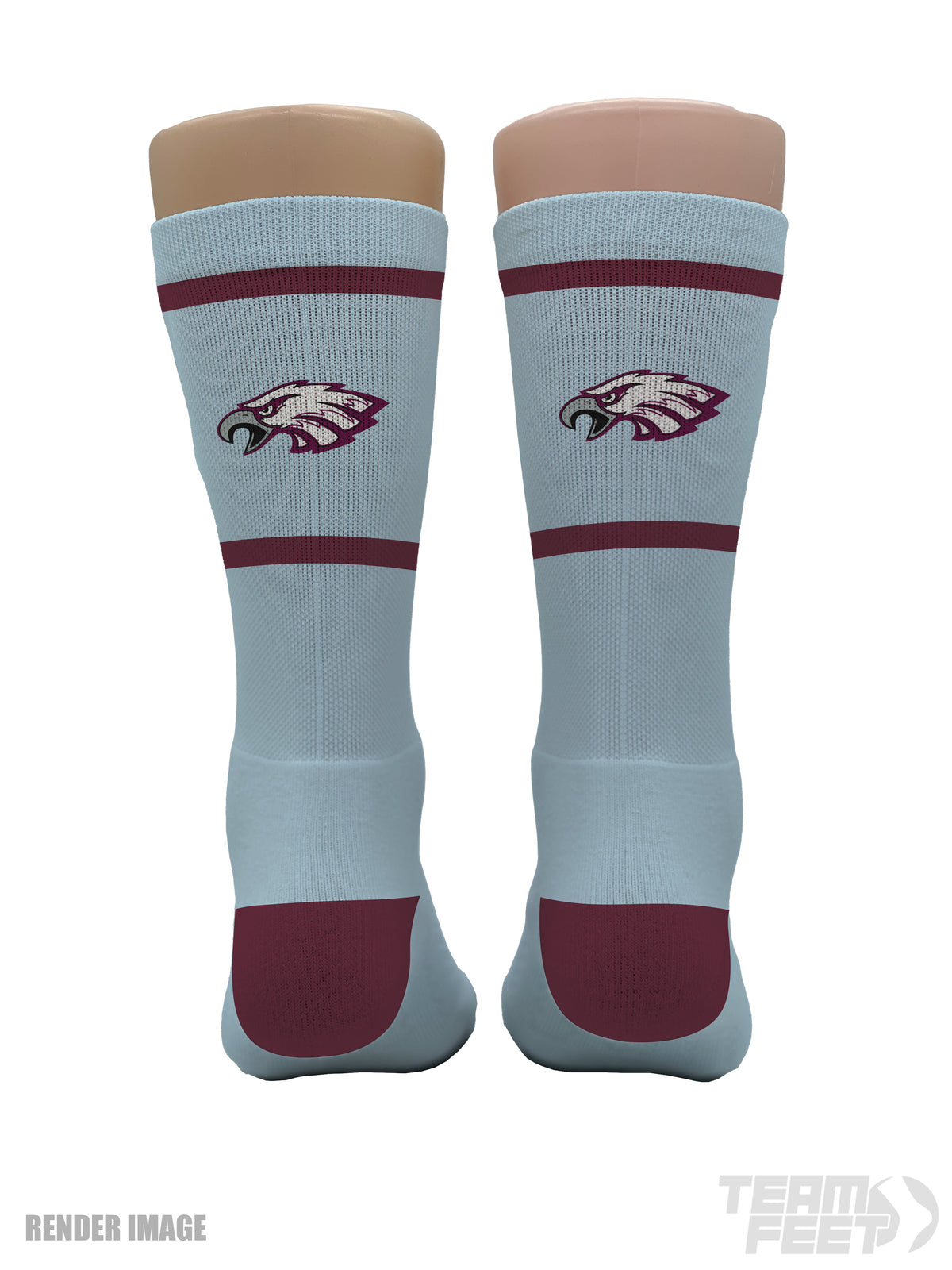 Eagles - CREW - Customizable Team Socks | Team Feet - Team Feet Socks 🧦