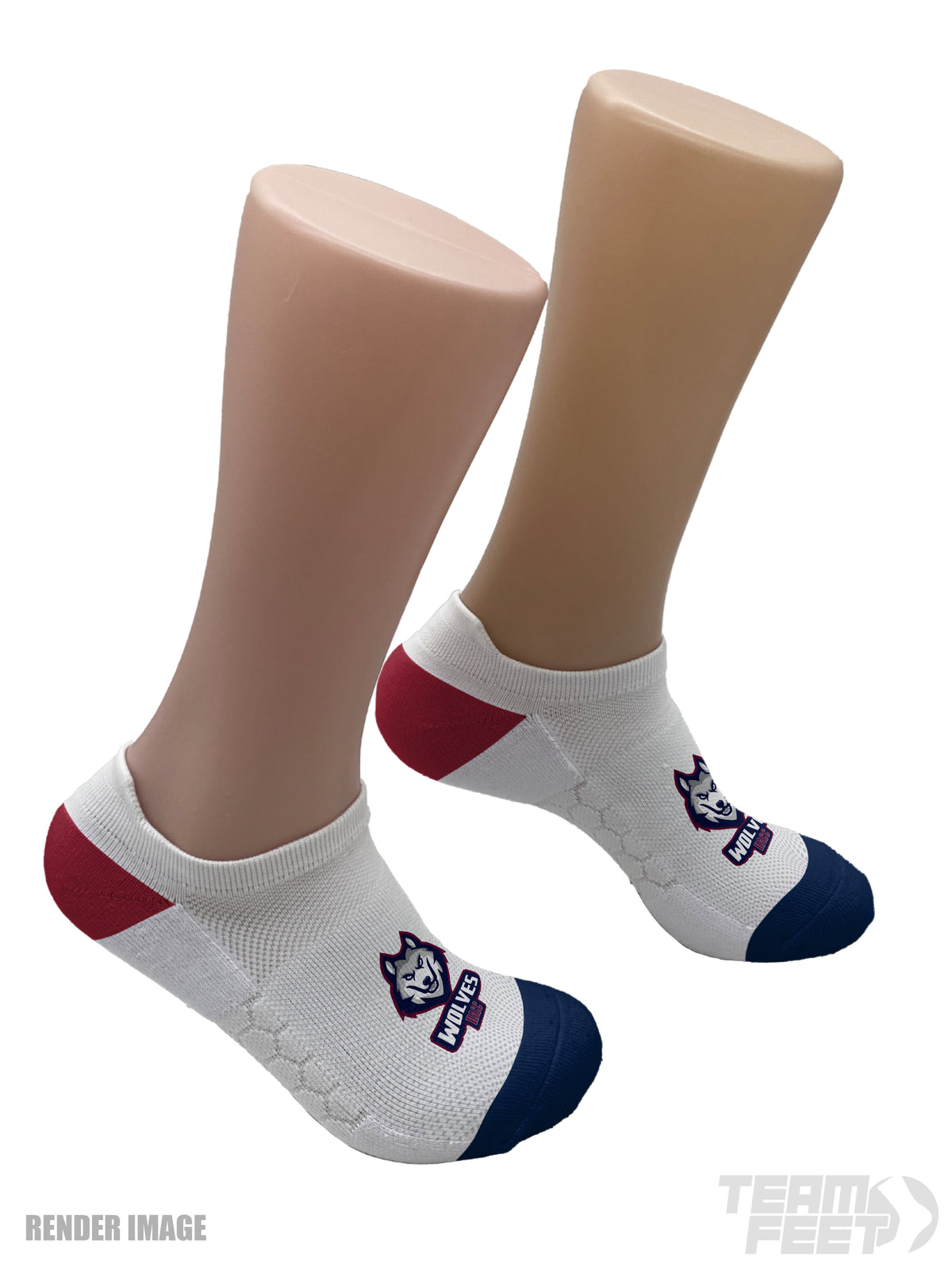 HACC WOLVES - LOW - Customizable Team Socks | Team Feet - Team Feet Socks 🧦