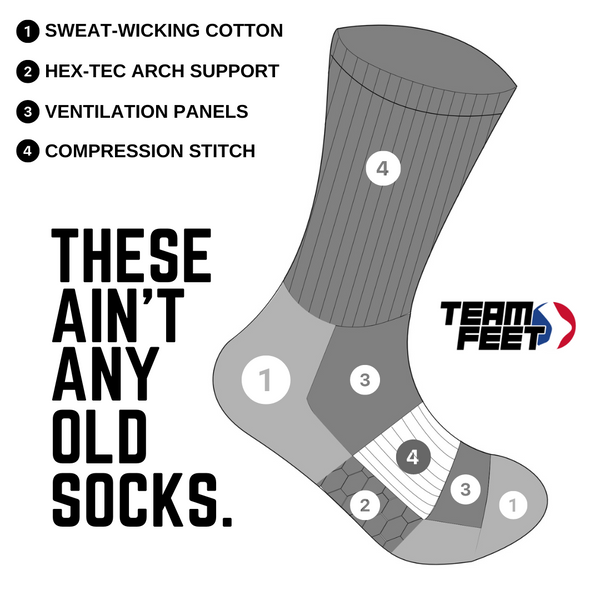 Toc CRes 2024 - QUARTER - Team Feet Socks 🧦