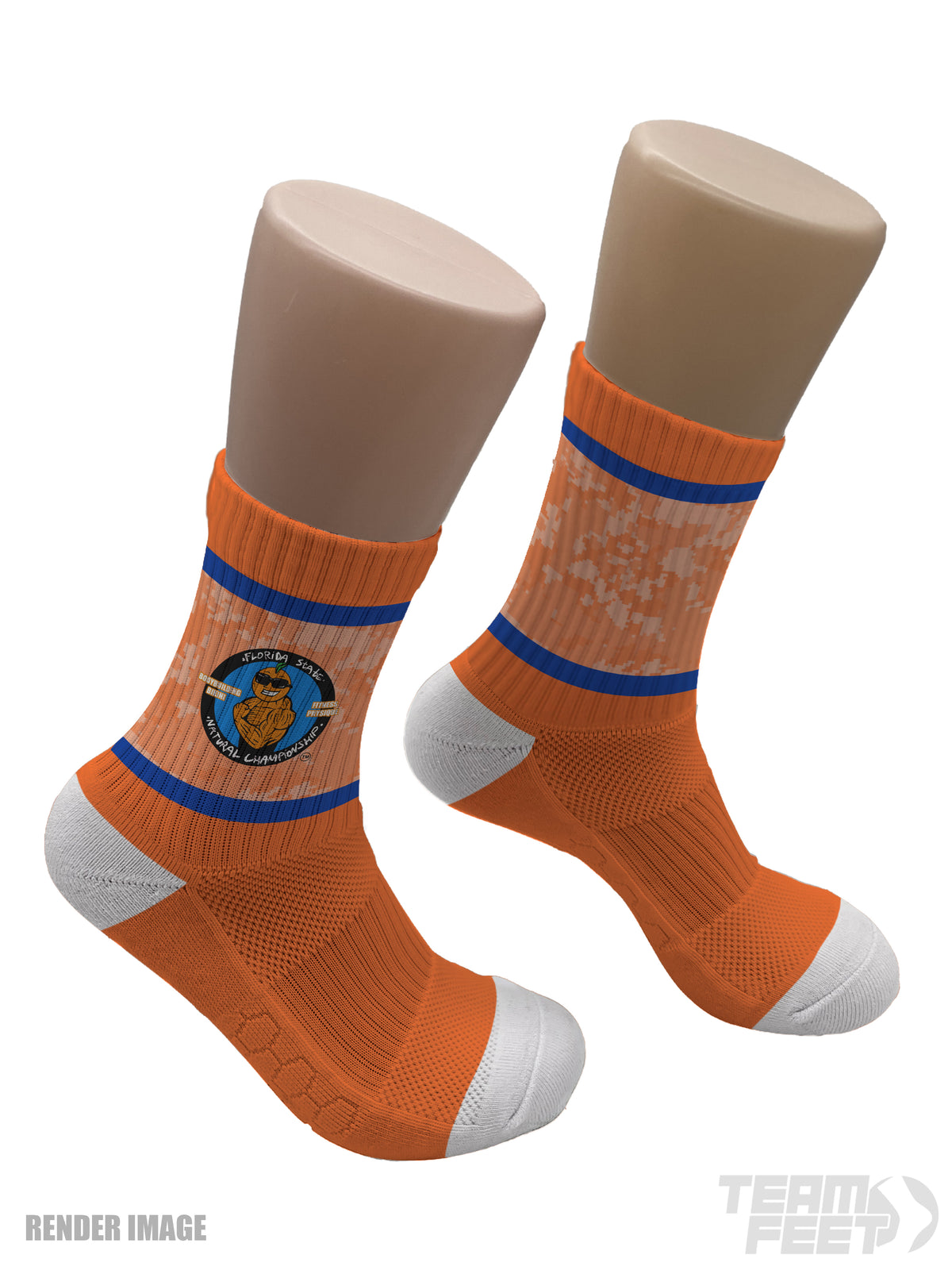 The Florida State Natural - MID - Customizable Team Socks | Team Feet ...