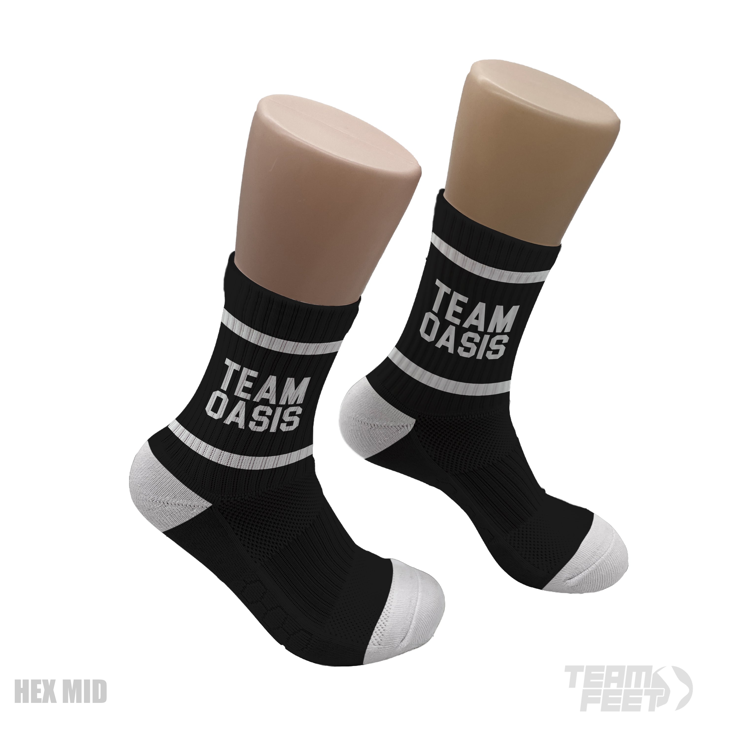 TEAM OASIS - HEX MID - Customizable Team Socks | Team Feet - Team Feet ...